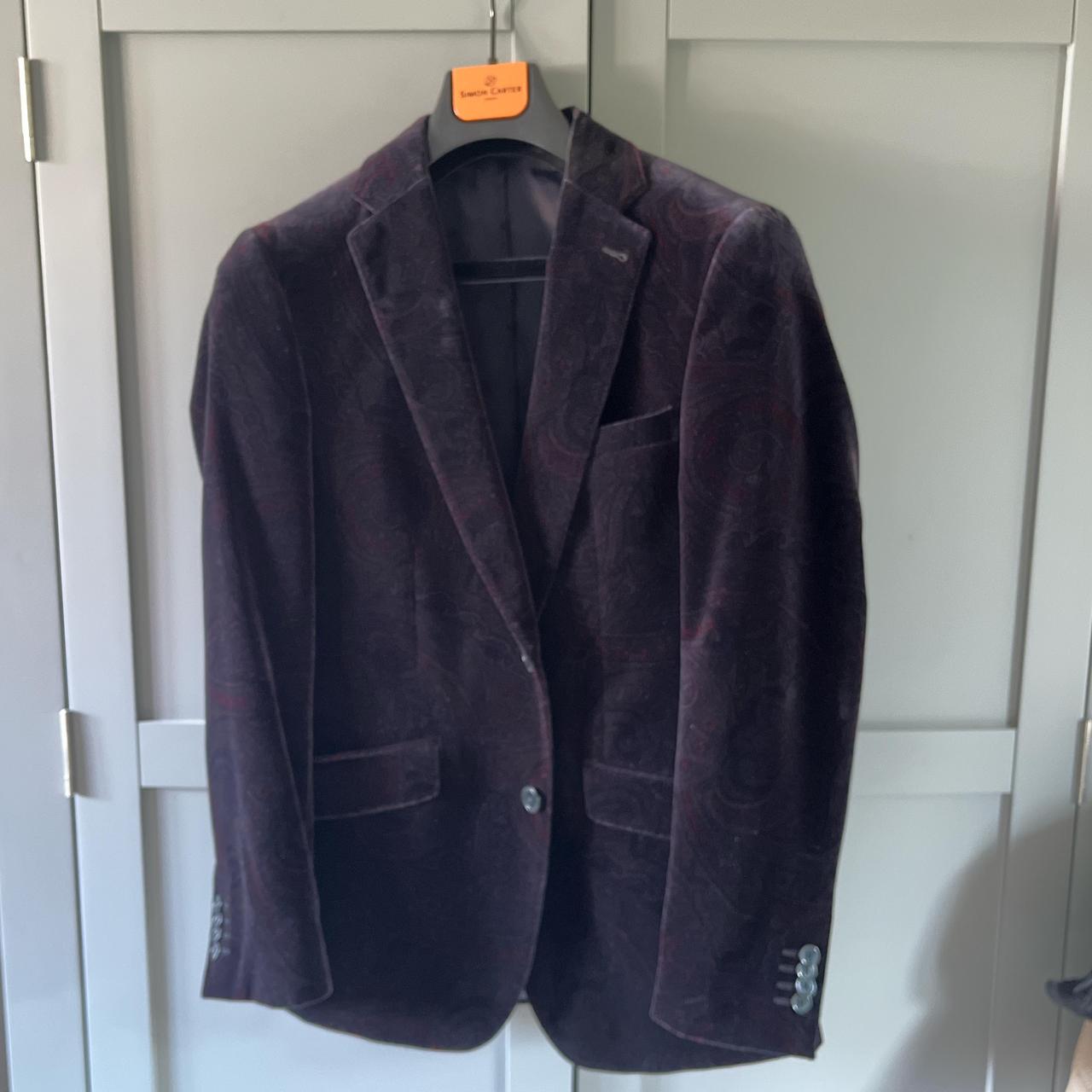 Simon Carter velvet paisley blazer Velvet dinner... | Depop