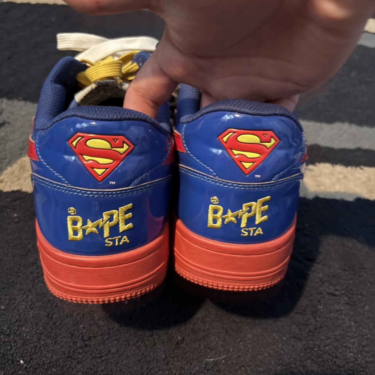 SuperMan BapeStas Used Good Condition 10.5 Extra... | Depop
