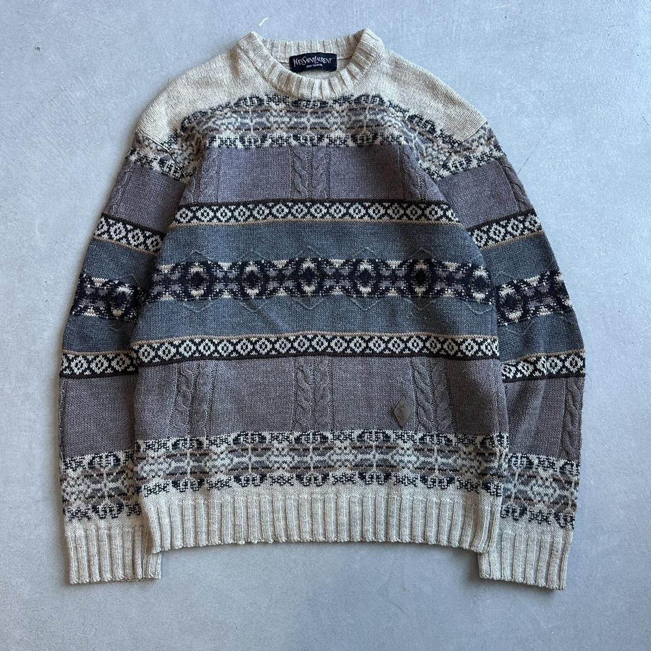 Wool YSL Sweater Size tag gone see... - Depop