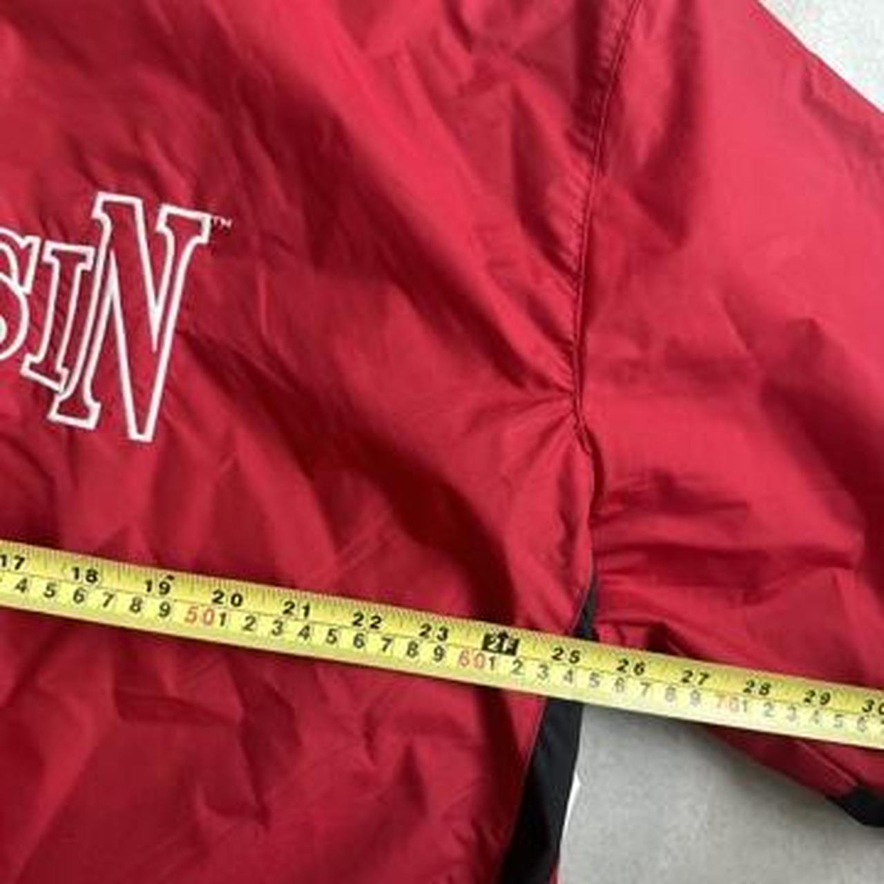 Vintage Wisconsin Badgers Lined Windbreaker... - Depop