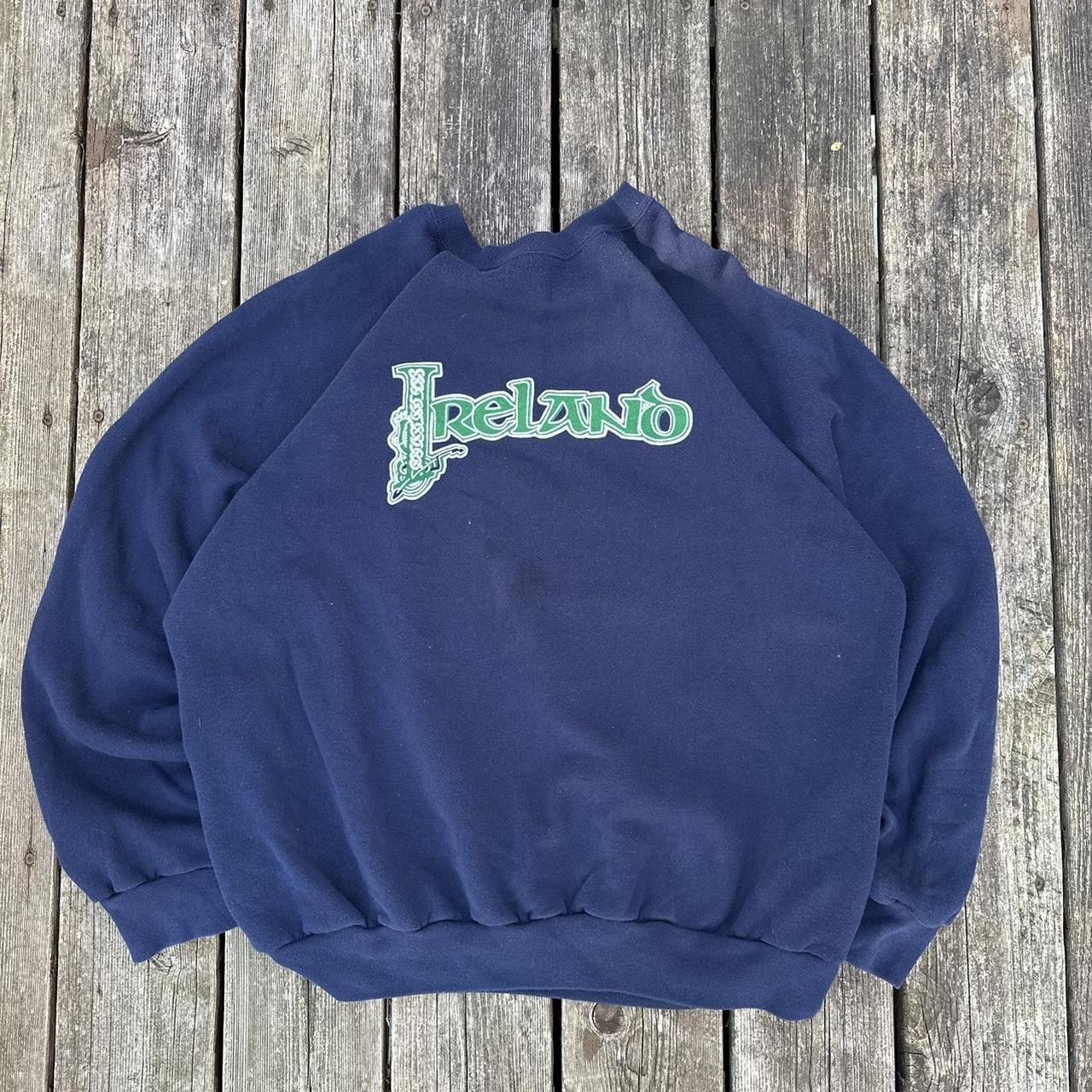 Vintage 90s Ireland Crewneck Sweatshirt... - Depop