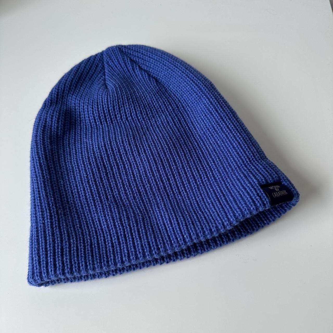 urban aurora knit beanie in blue 🩵 designed by carapark - Depop