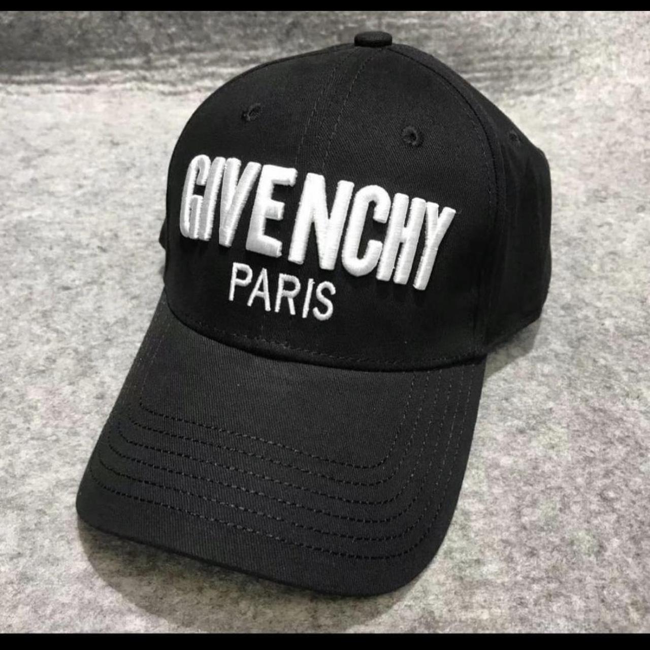 Givenchy Men's Black and White Hat | Depop