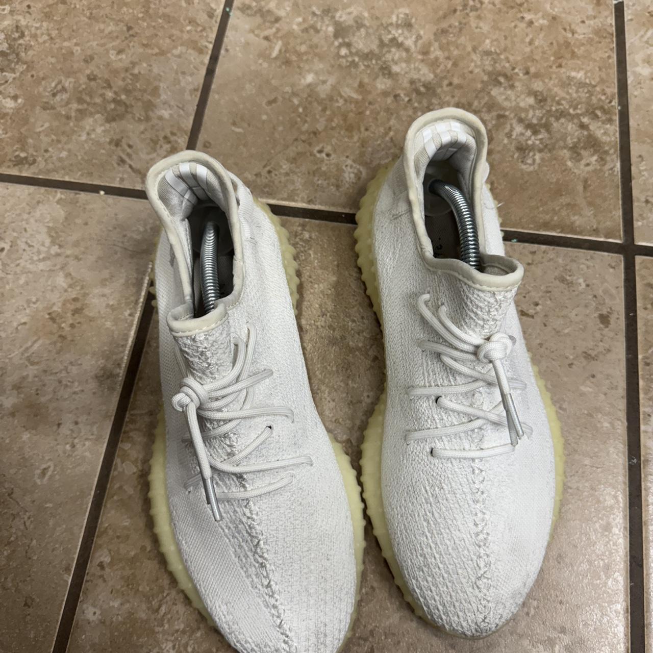Yeezy 350 v2 white/cream No box Still in good... | Depop