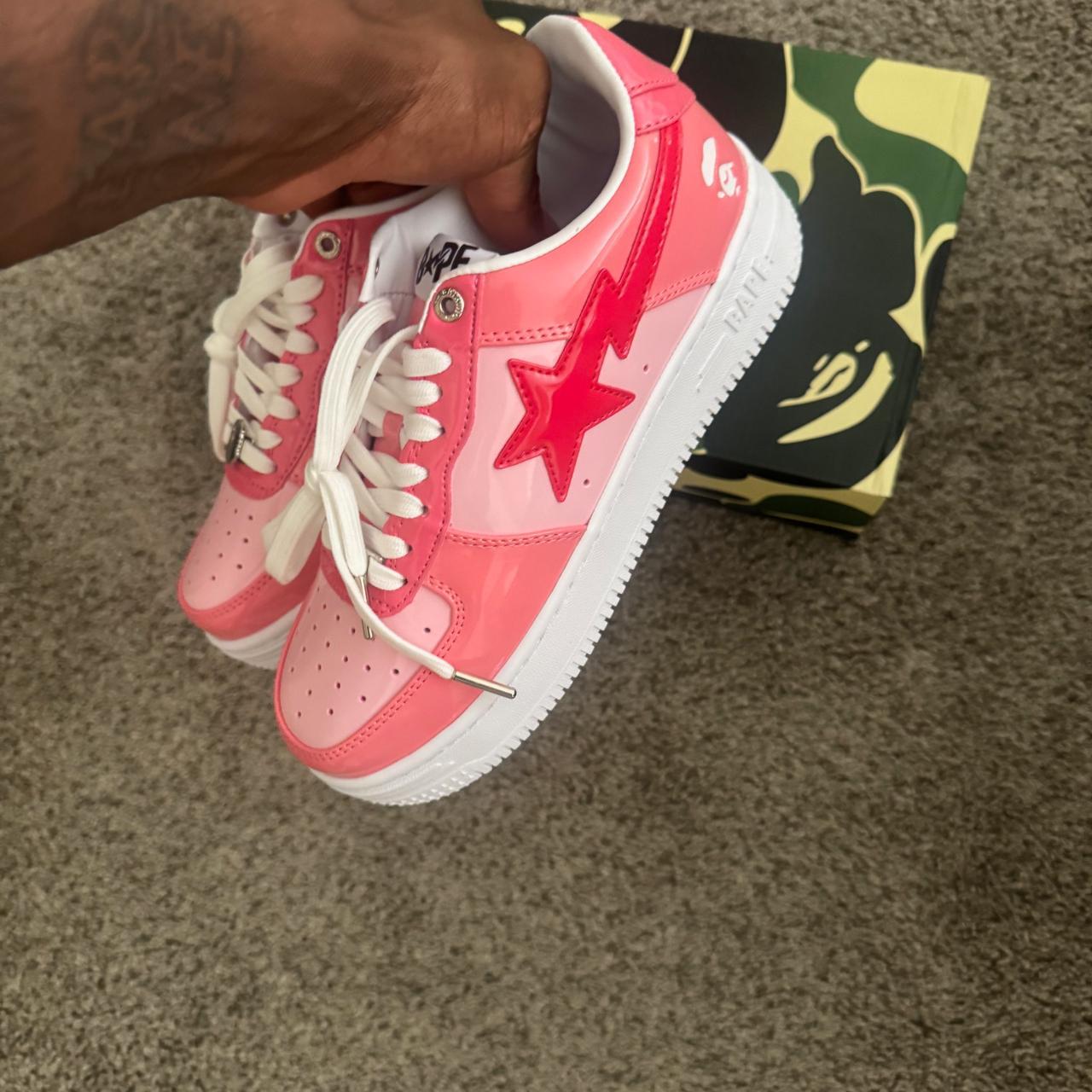 Bapesta Pink New and unworn Size 5 in Men's, 6.5 in... | Depop