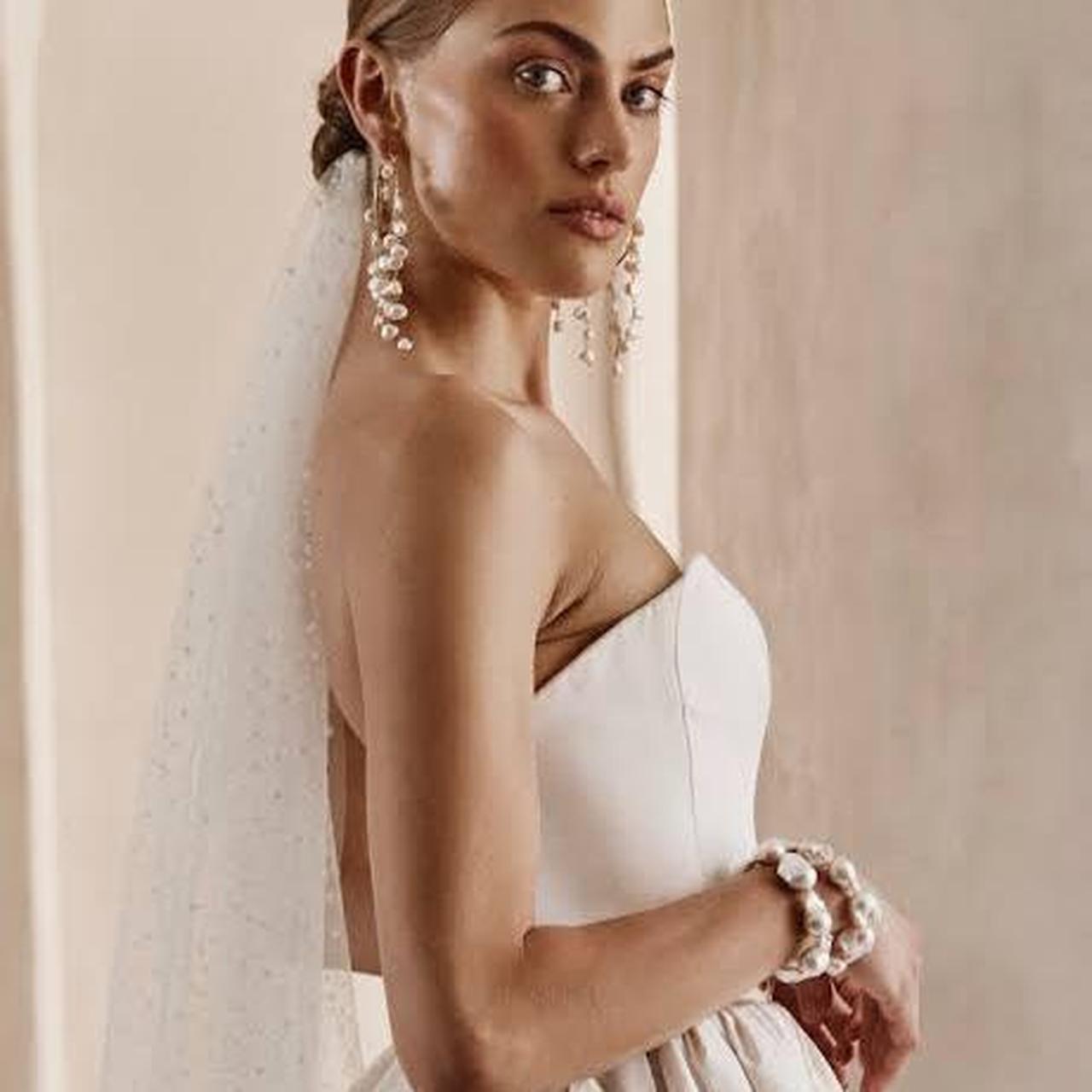 Christie Nicolaides, Ella pearl hoops Freshwater... - Depop