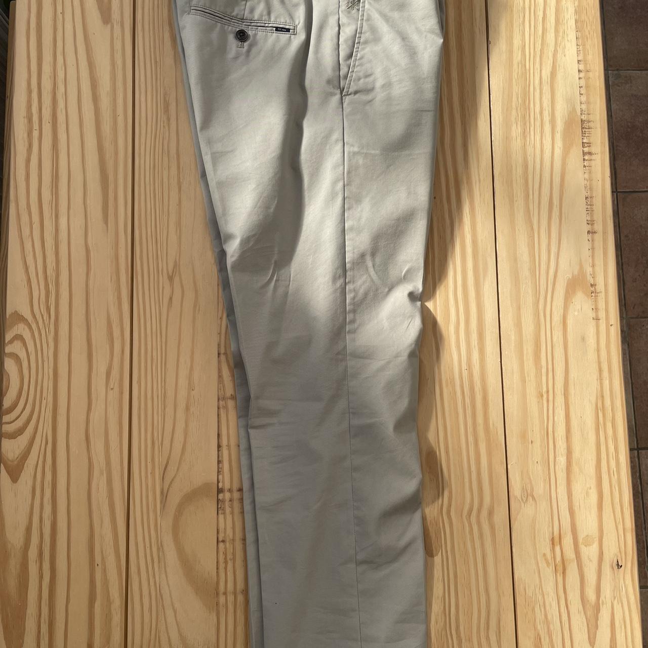 M&S Chinos. Dark Stone colour. 34W. Worn once. Great... - Depop