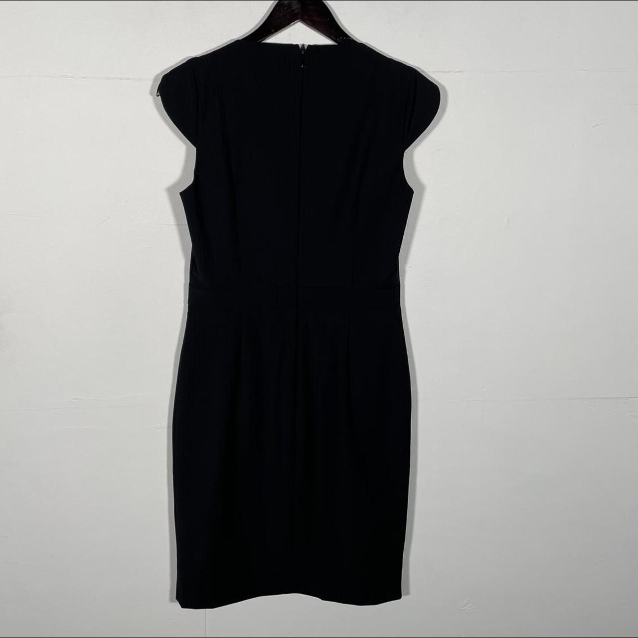 S136 Black smart French connection dress midi... - Depop