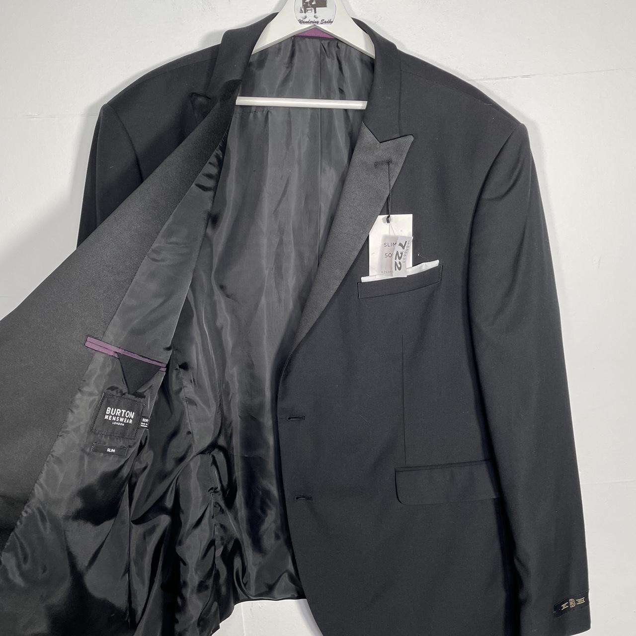 W722 Black tuxedo from Burton Menswear. Size 50R... - Depop
