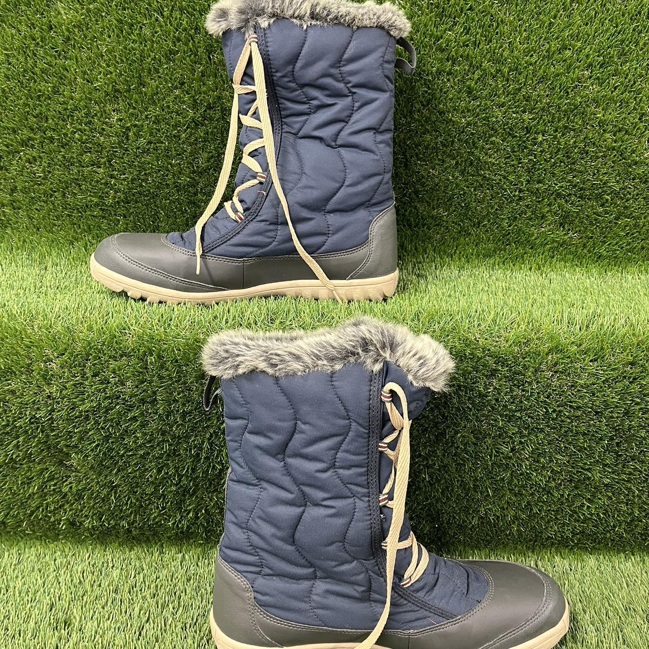 B535 Decathlon blue winter snow boots. Size 8.... - Depop