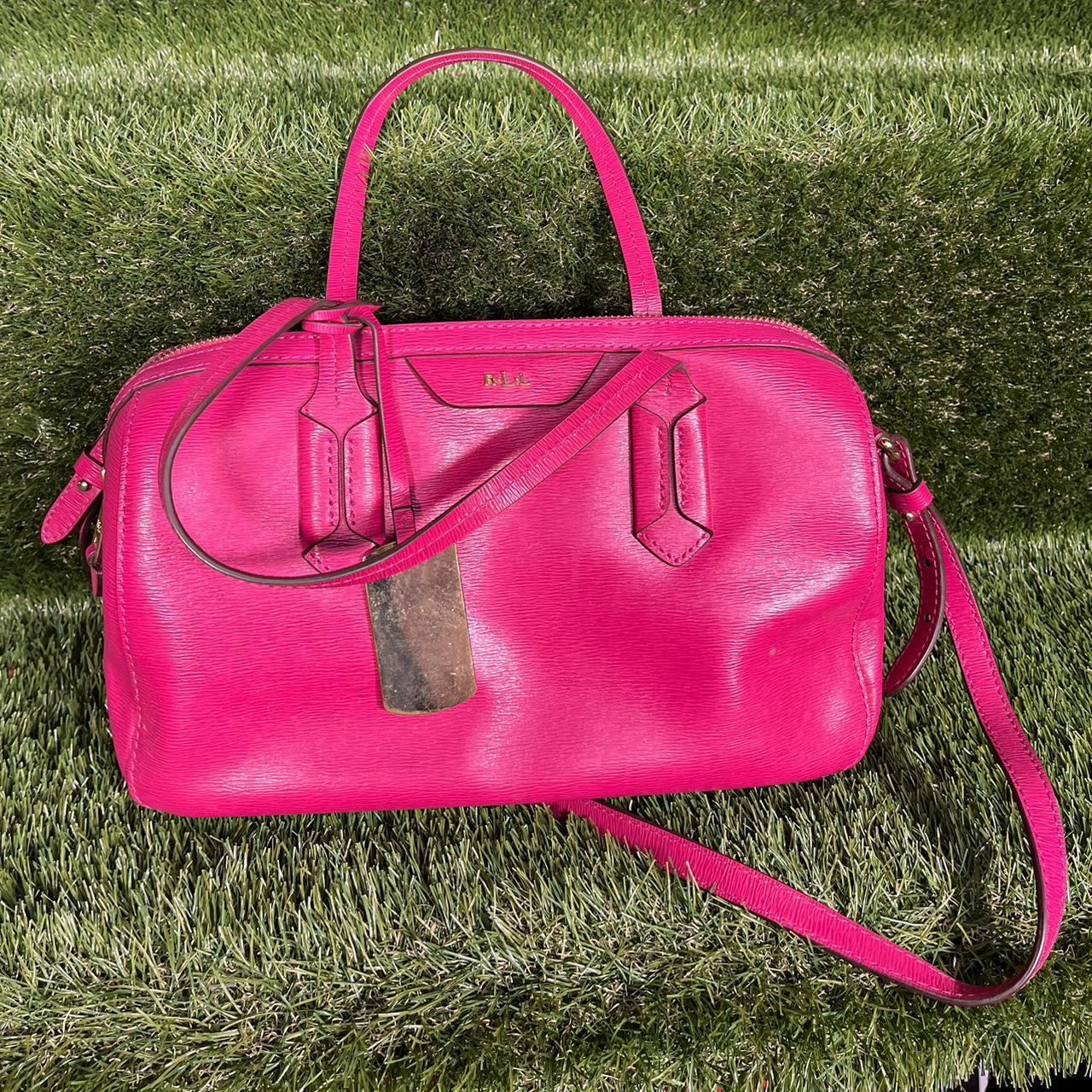 Neon pink handbag. Good condition #neon #barbie... - Depop