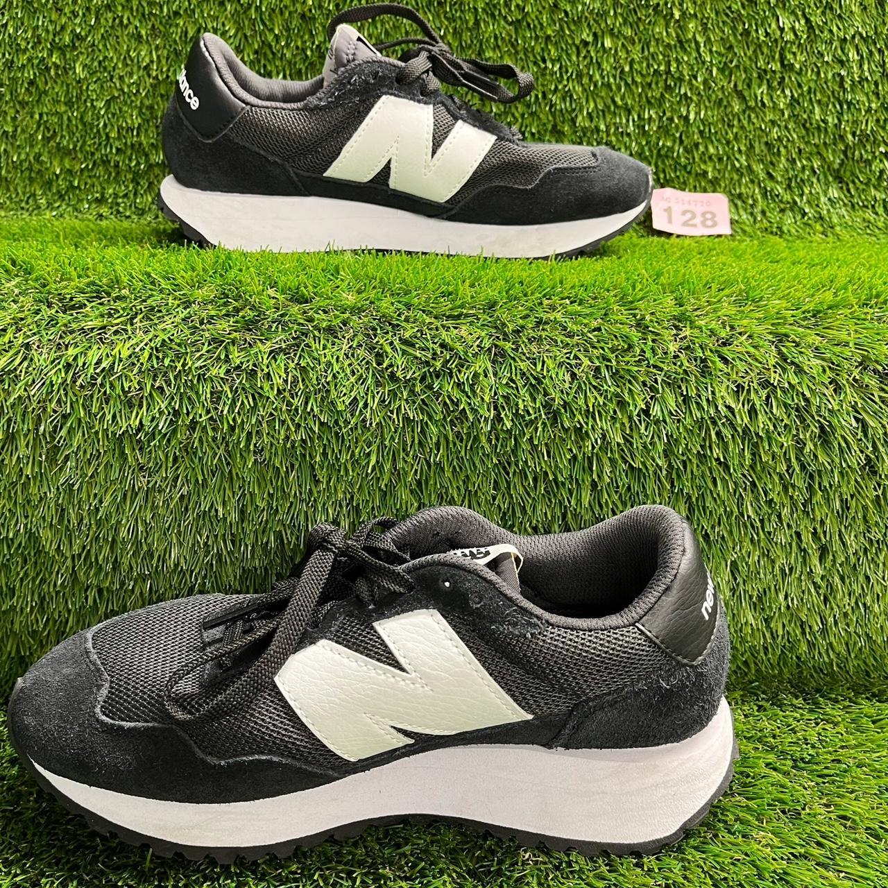 Np128 New Balance Black Trainers Size 4 Great Depop