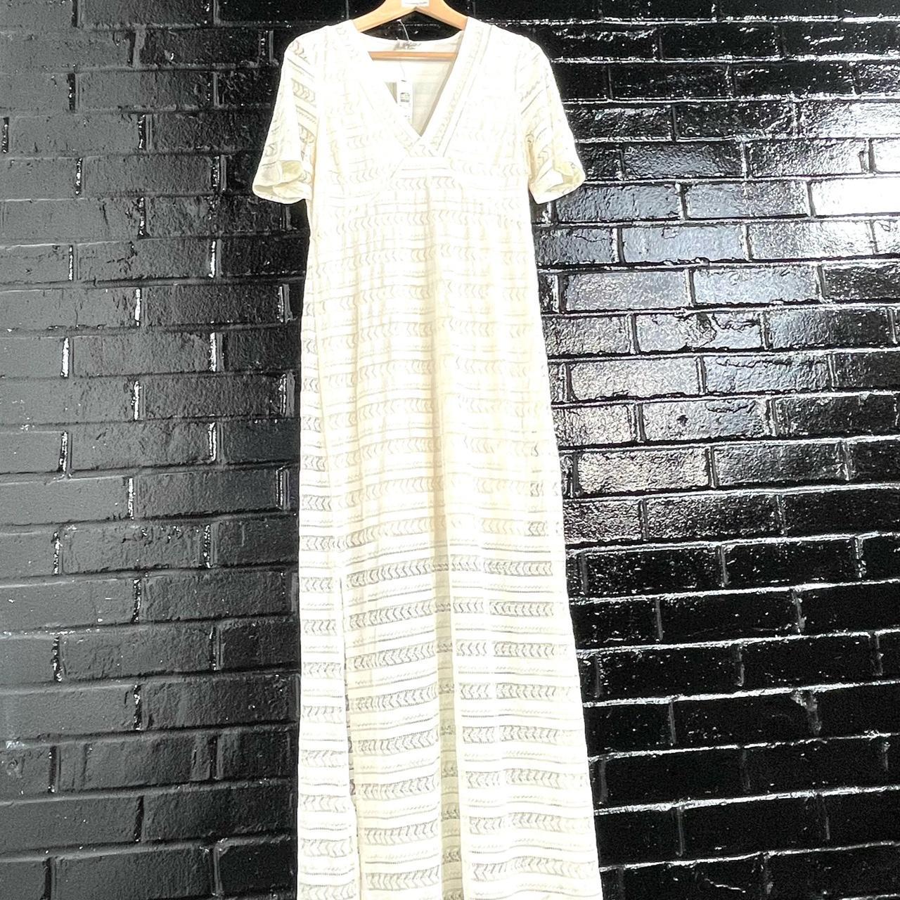 S908 White lace maxi dress. Size 12. Great... - Depop