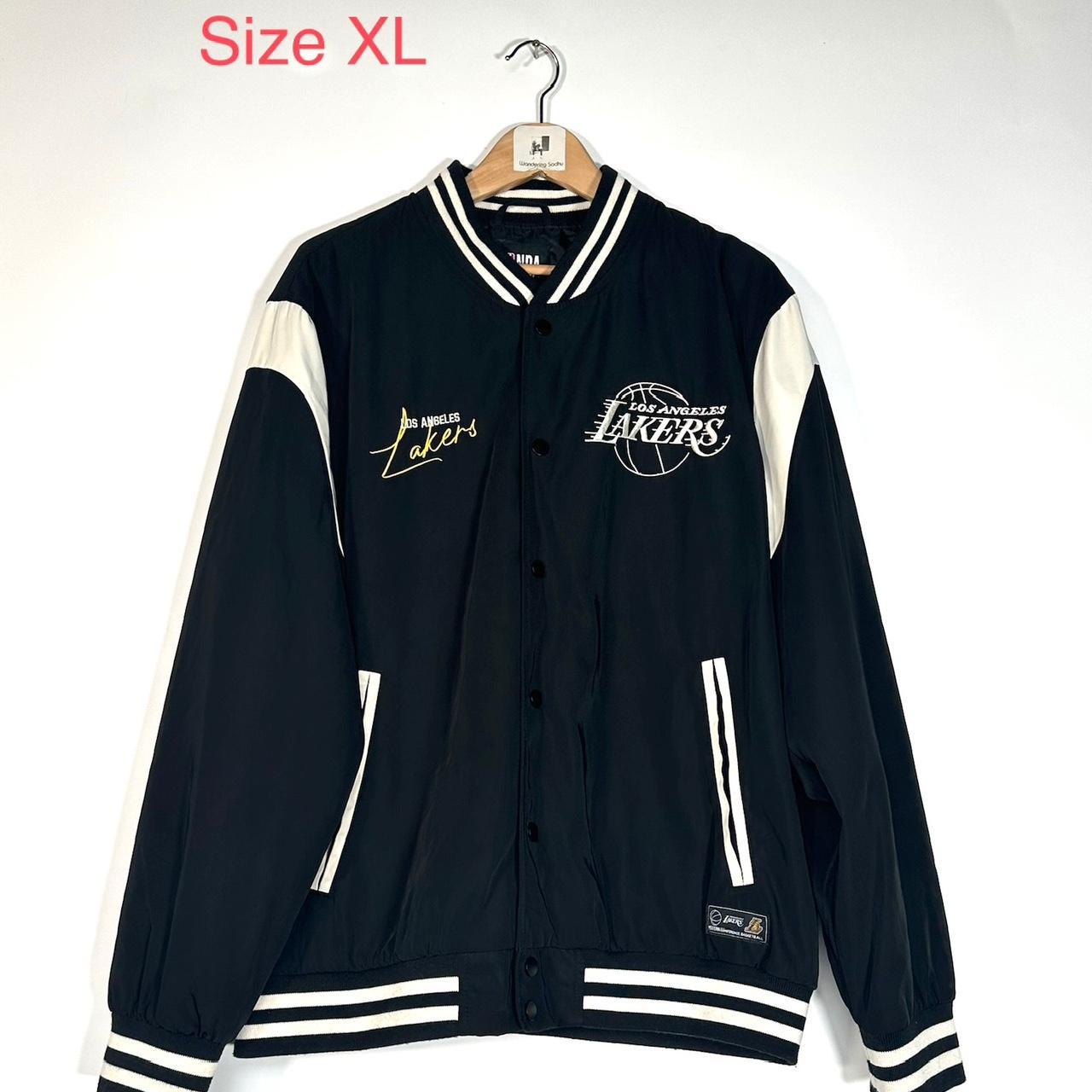 R567 Primark lakers varsity jacket Size XL Good... - Depop