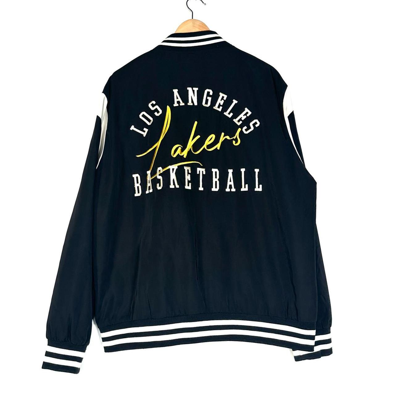 R567 Primark lakers varsity jacket Size XL Good... - Depop