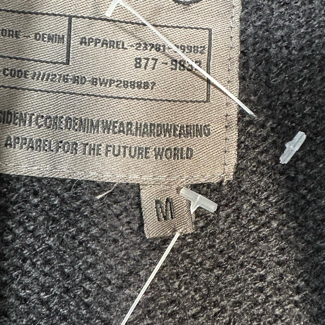 L100 Black knitted zip up sweatshirt Size M Good... - Depop