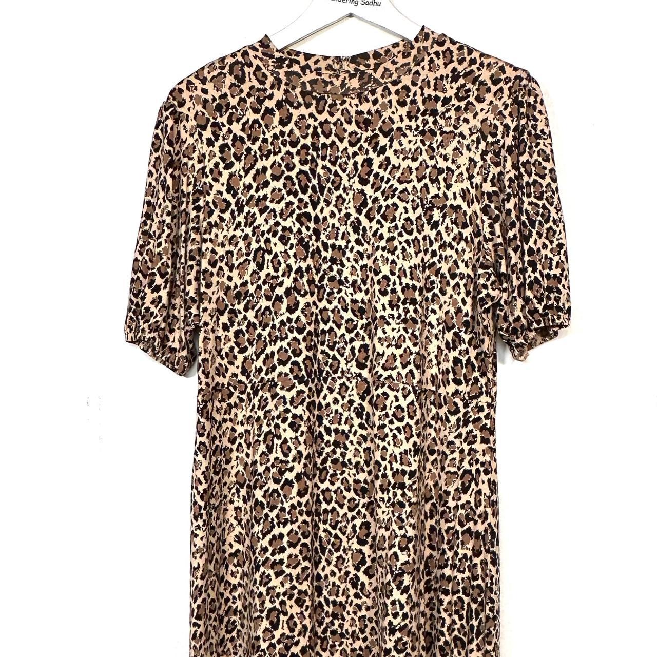 WM102 M&S leopard print dress. Size 16. Great... - Depop