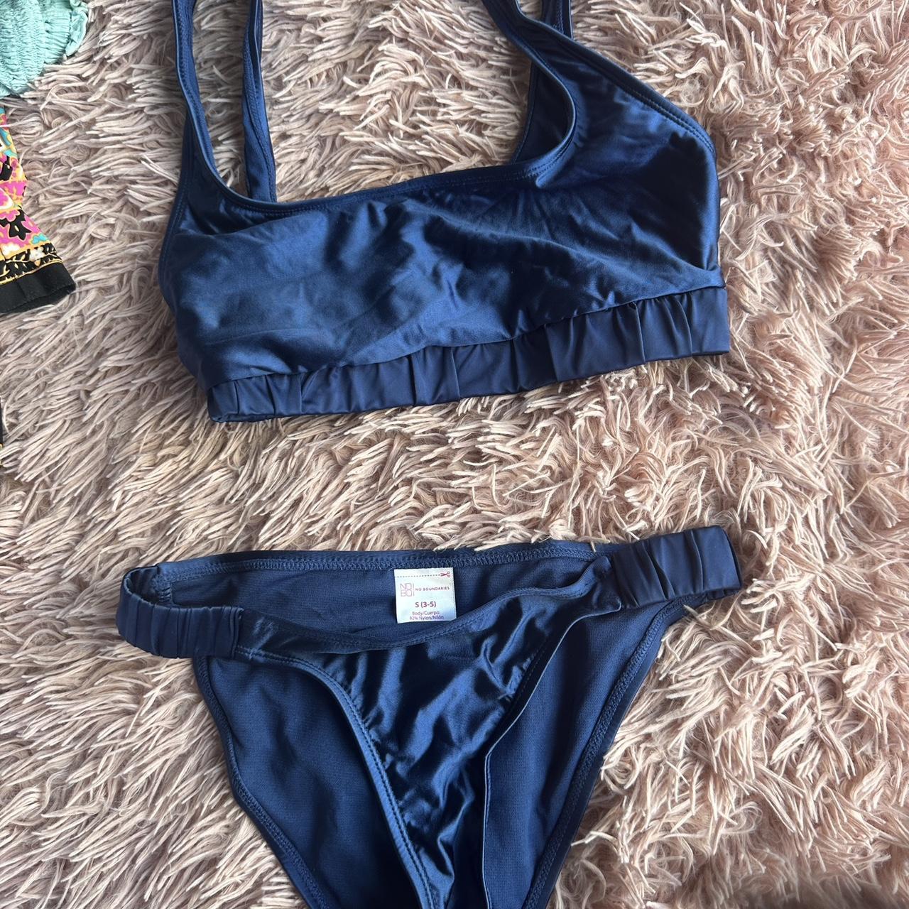 Blue velvet swimsuit bikini #velvetbikini... - Depop