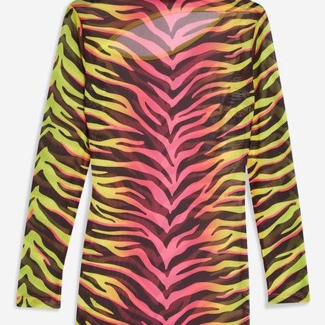 Jaded London rave neon sheer mini dress - Depop