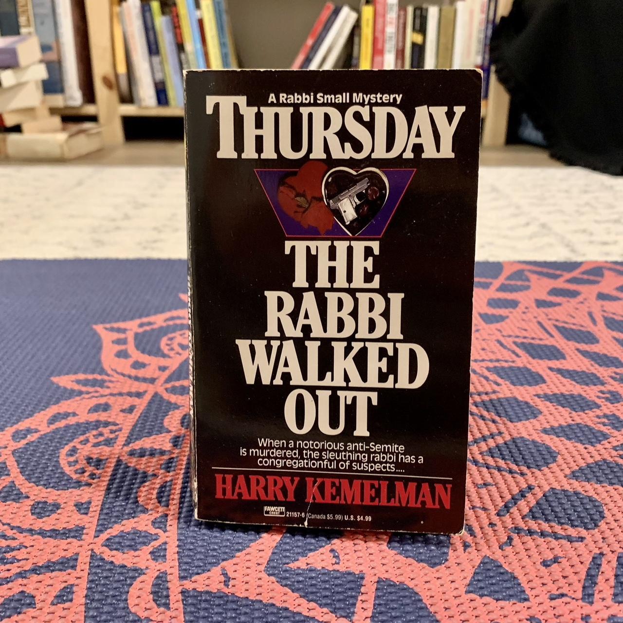 Thursday the Rabbi Walked Out (Rabbi Small Book 7)... - Depop