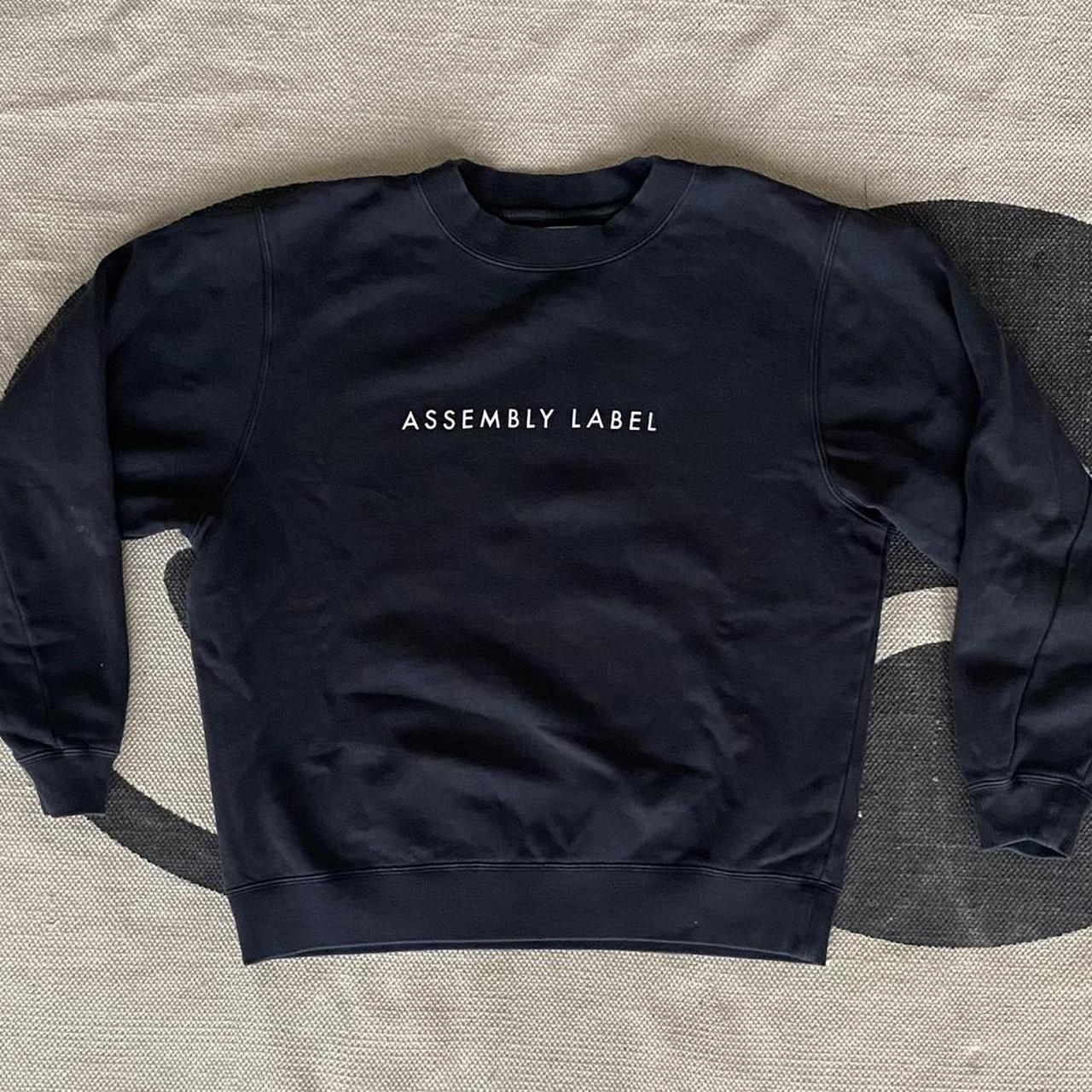 Assembly label black crew jumper Size 10 Good condition - Depop