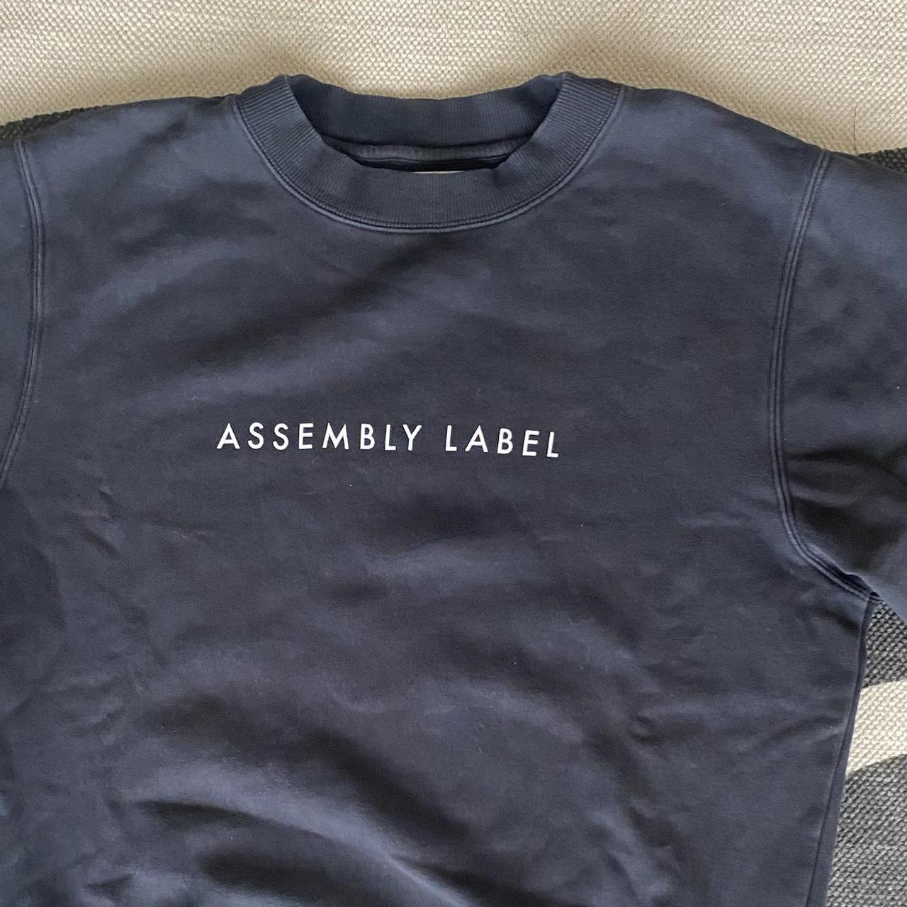 Assembly label black crew jumper Size 10 Good condition - Depop