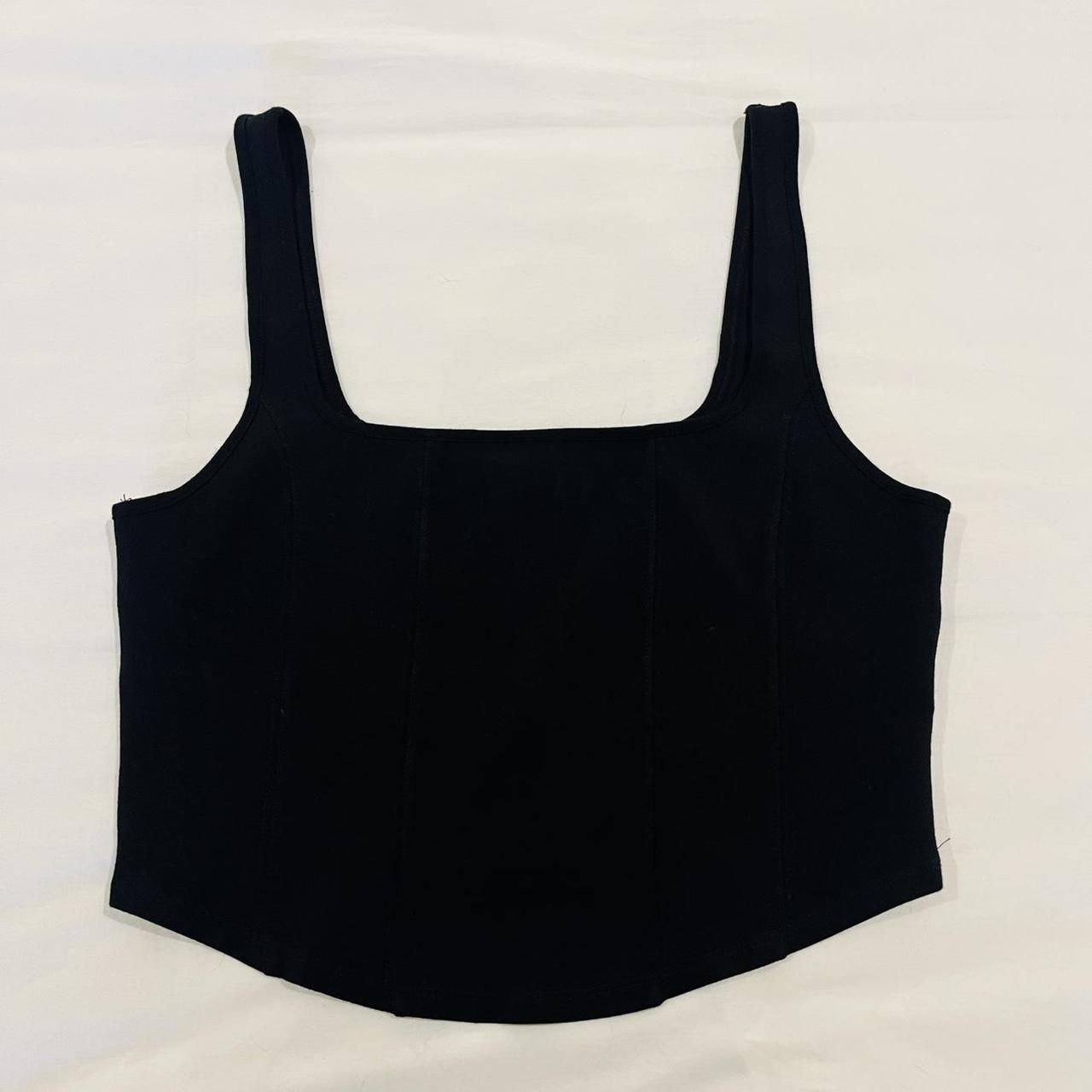 Supre | Square Neck Corset Style Crop - Black never... | Depop