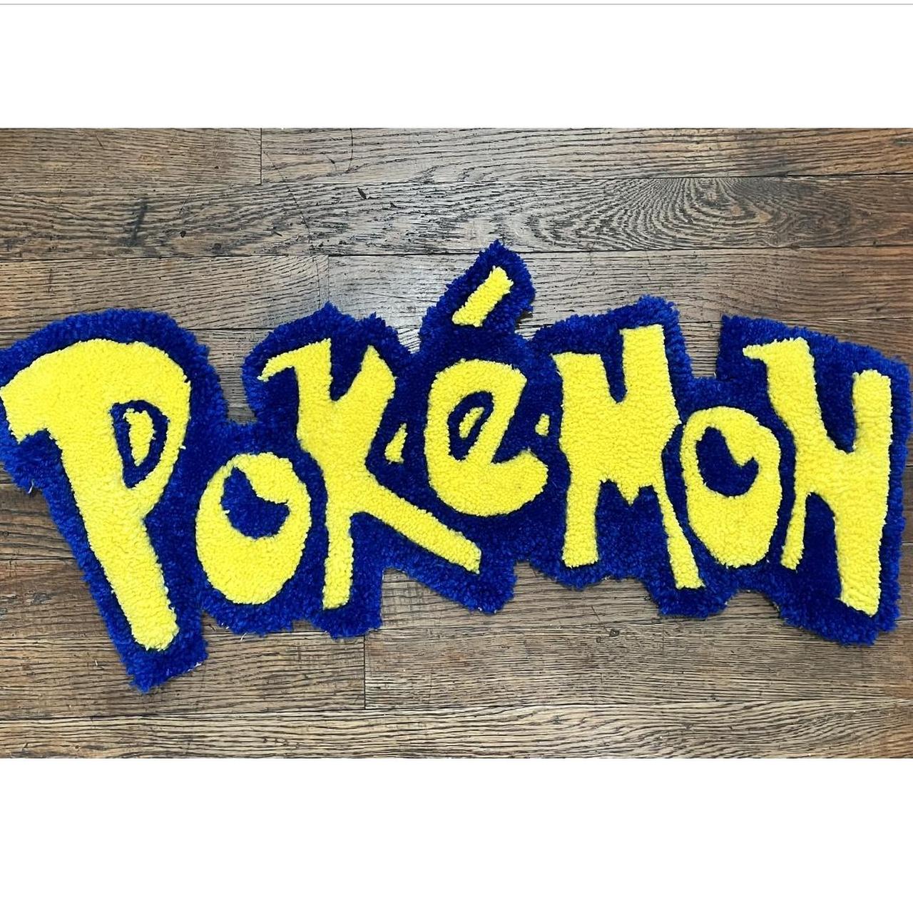 Vintage Pokémon logo rug #custom #customrug #pokemon... - Depop