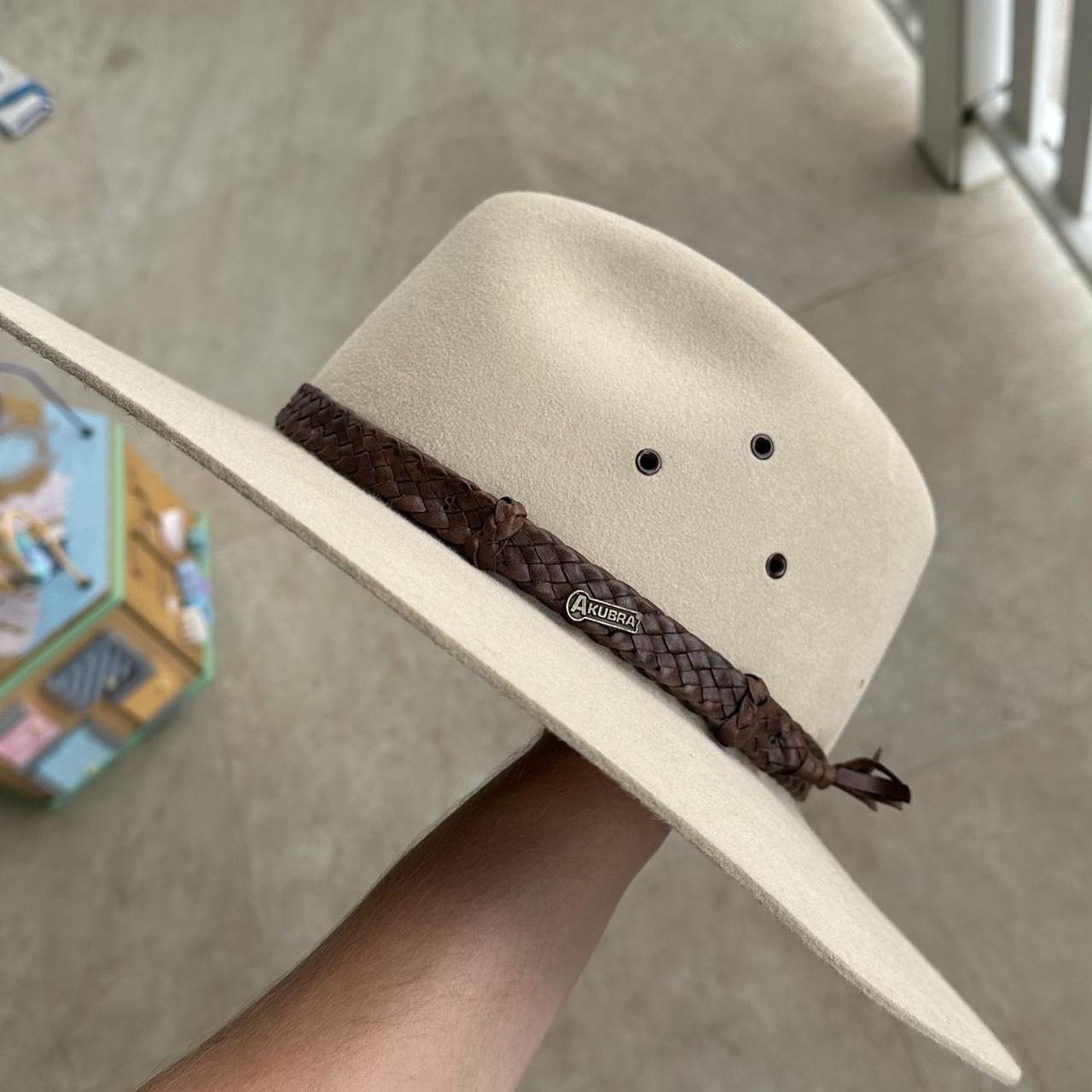 Authentic Akubra Riverina hat in Sand colour. Size... - Depop