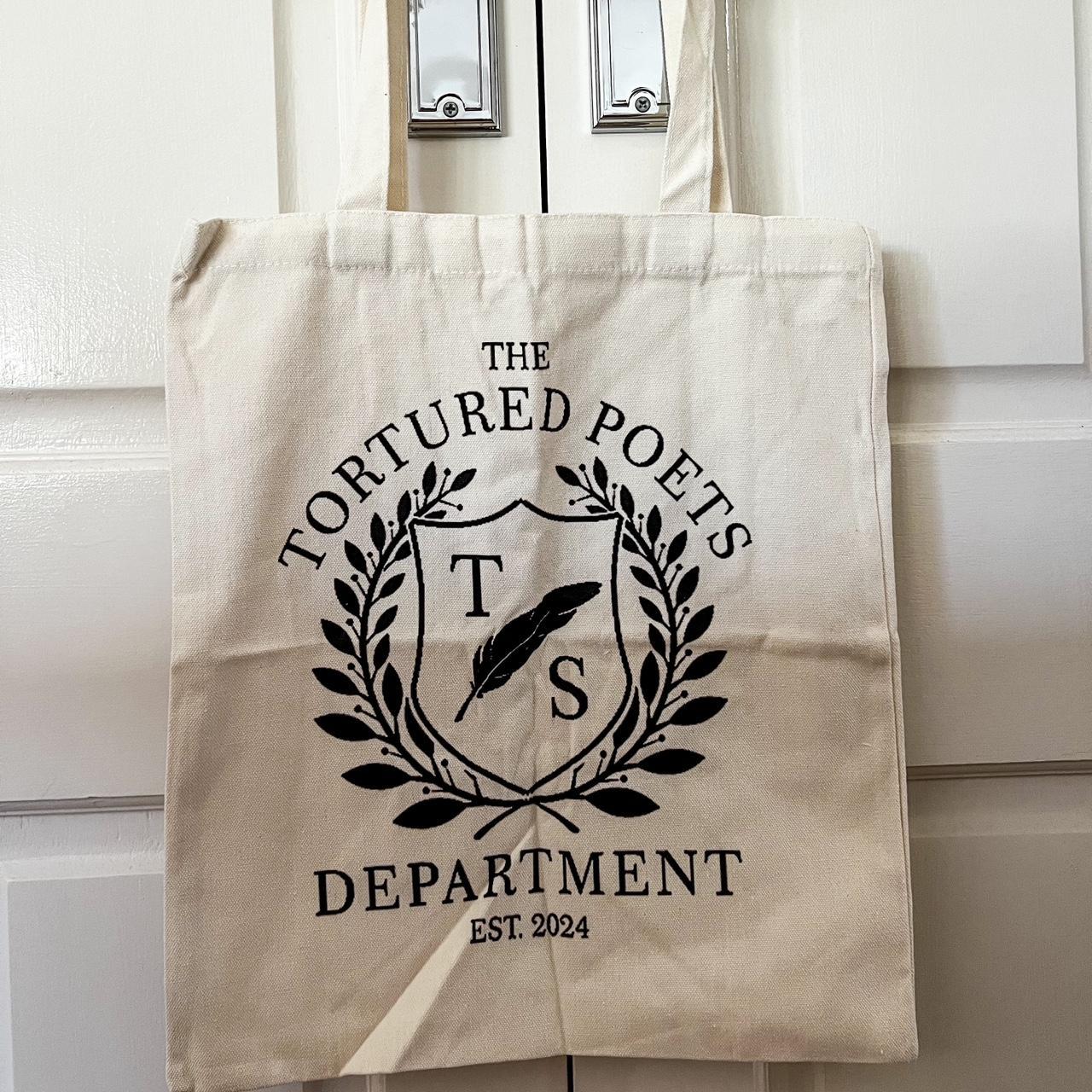 Taylor Swift TTPD Tortured Poets Department Tote Bag - Depop