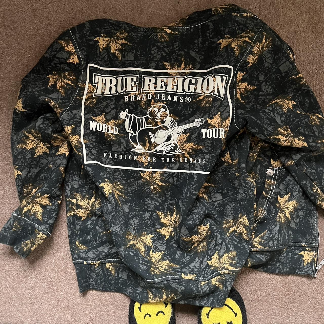 True religion jacket Kinda like real tree vibes... - Depop