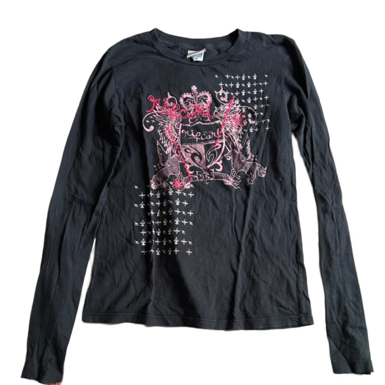 Vintage Rip Curl Long Sleeve Tee ! slight bleach... - Depop