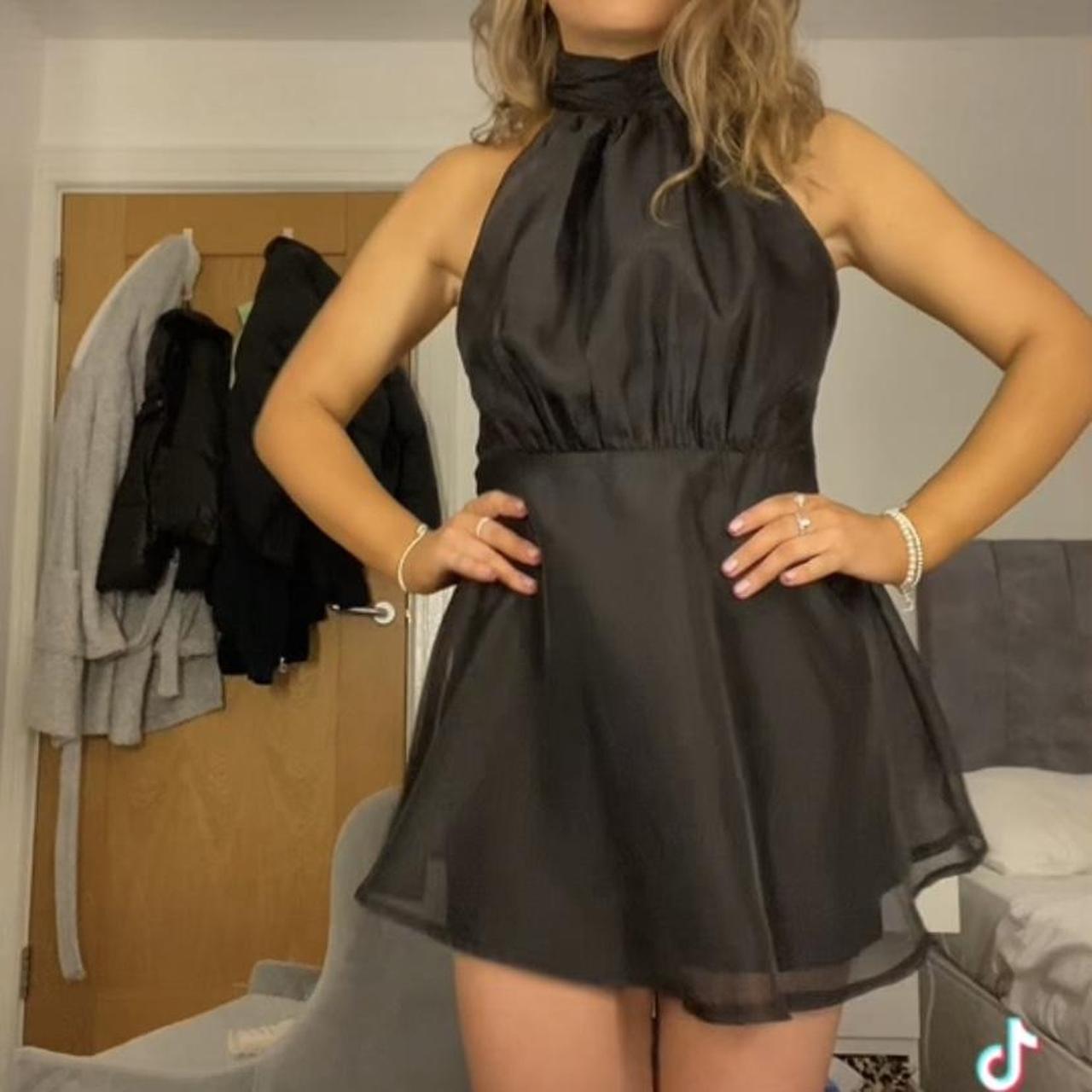 Favourite Black Mesh PLT backless dress Got so many... - Depop