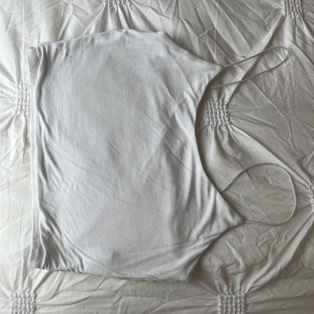 Garage basic white tank top size xs - Depop