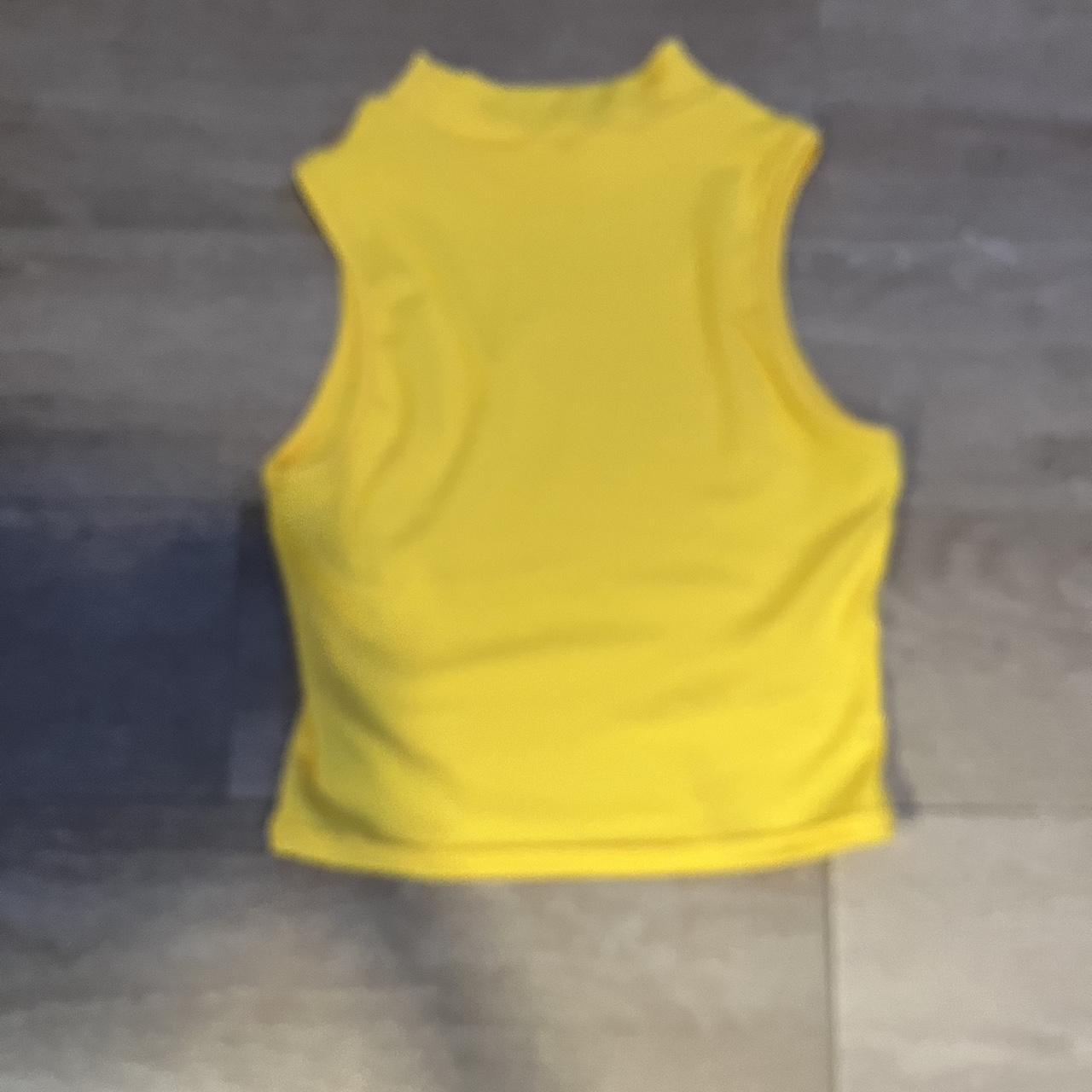 SHEIN Women's Yellow Vest | Depop