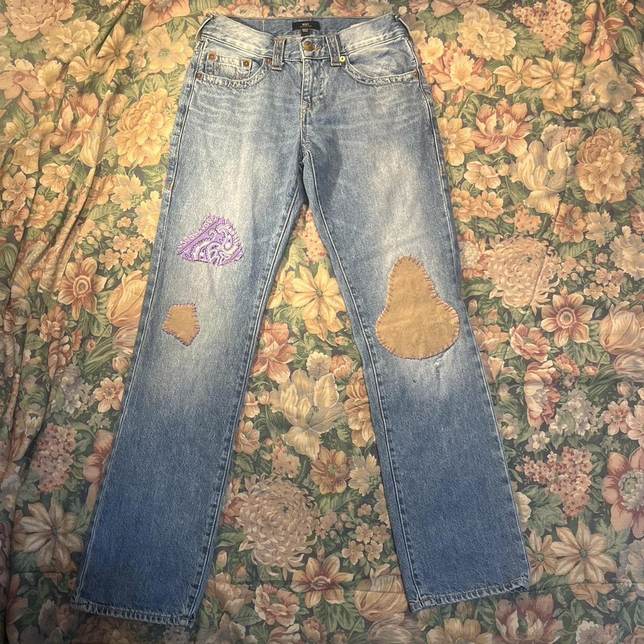 CUSTOM TRUE RELIGION RICKY JEANS Ricky Relaxed... | Depop