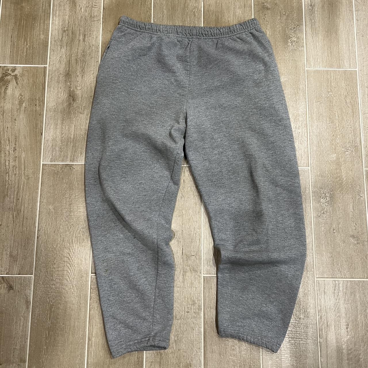 - Jerzees Blank Grey Sweatpants M - in good... - Depop