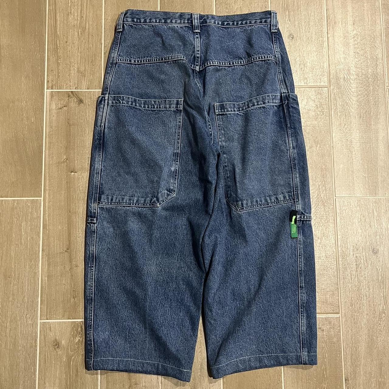 - RetroBlues Baggy Jnco type Jeans - tag says 34x32... - Depop