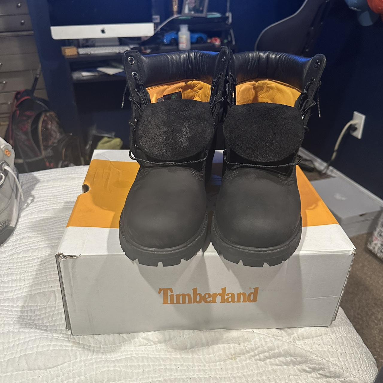 Black timberlands comes with box decent condition | Depop