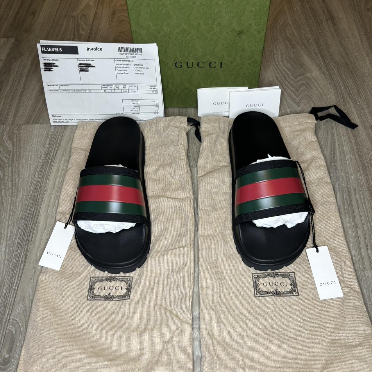 Gucci sliders 100% authentic Size UK 7 Brand new... - Depop