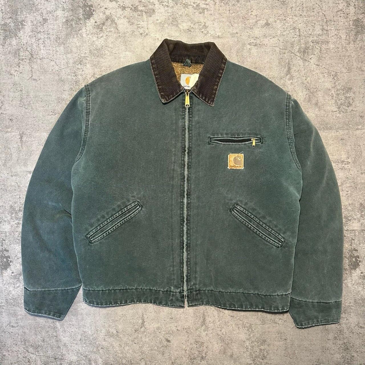 J43 HTG Carhartt Detroit Jacket Medium Vintage... | Depop