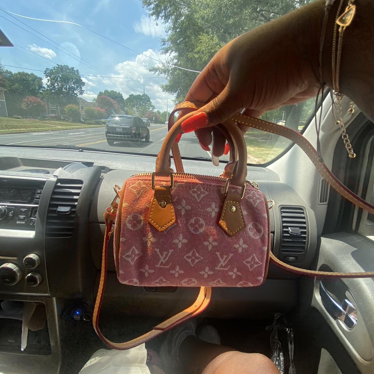 Mini pink purse brand new and comes with a strap - Depop