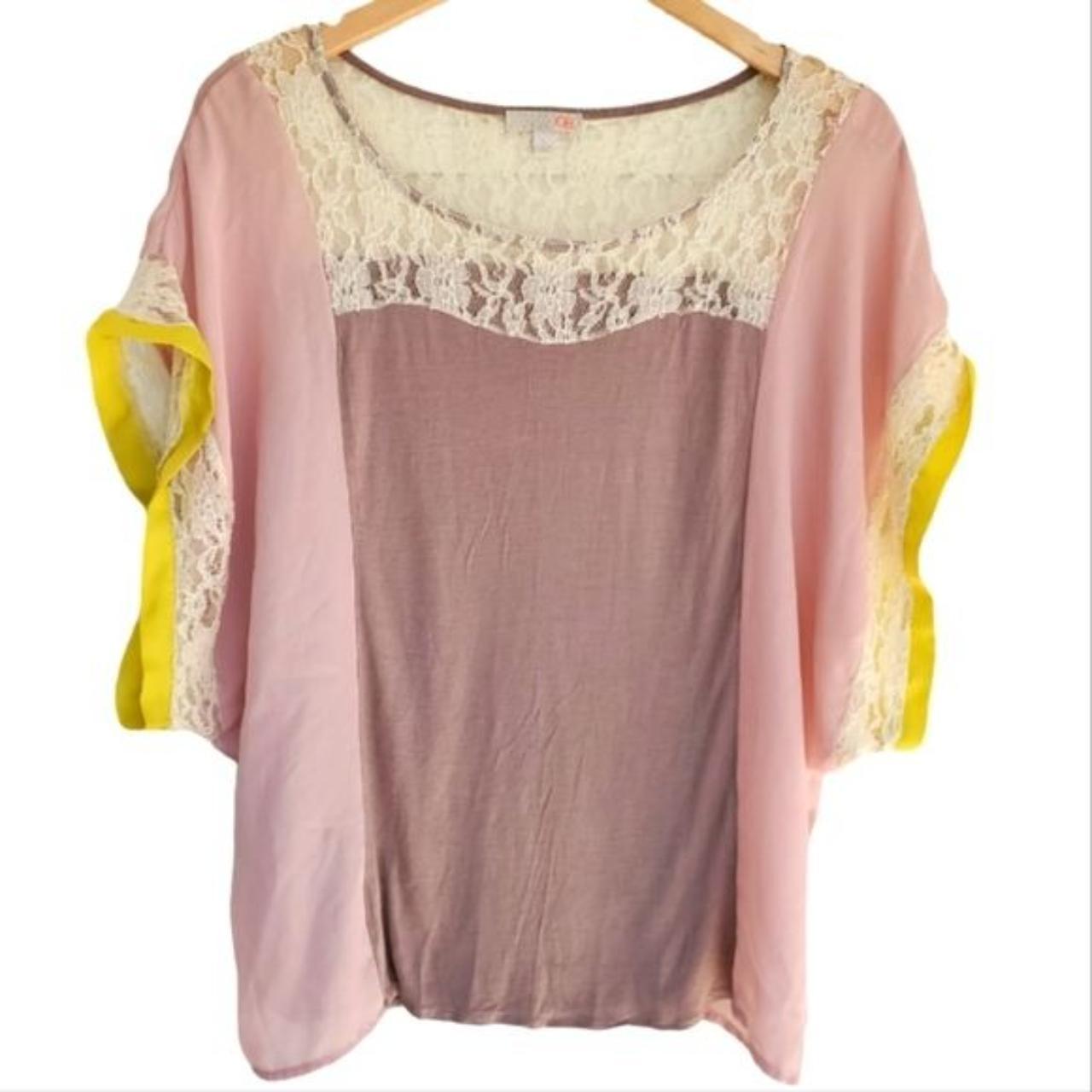 GIANNI BINI L COLOR BLOCK SCARF & LACE BOHEMIAN... - Depop