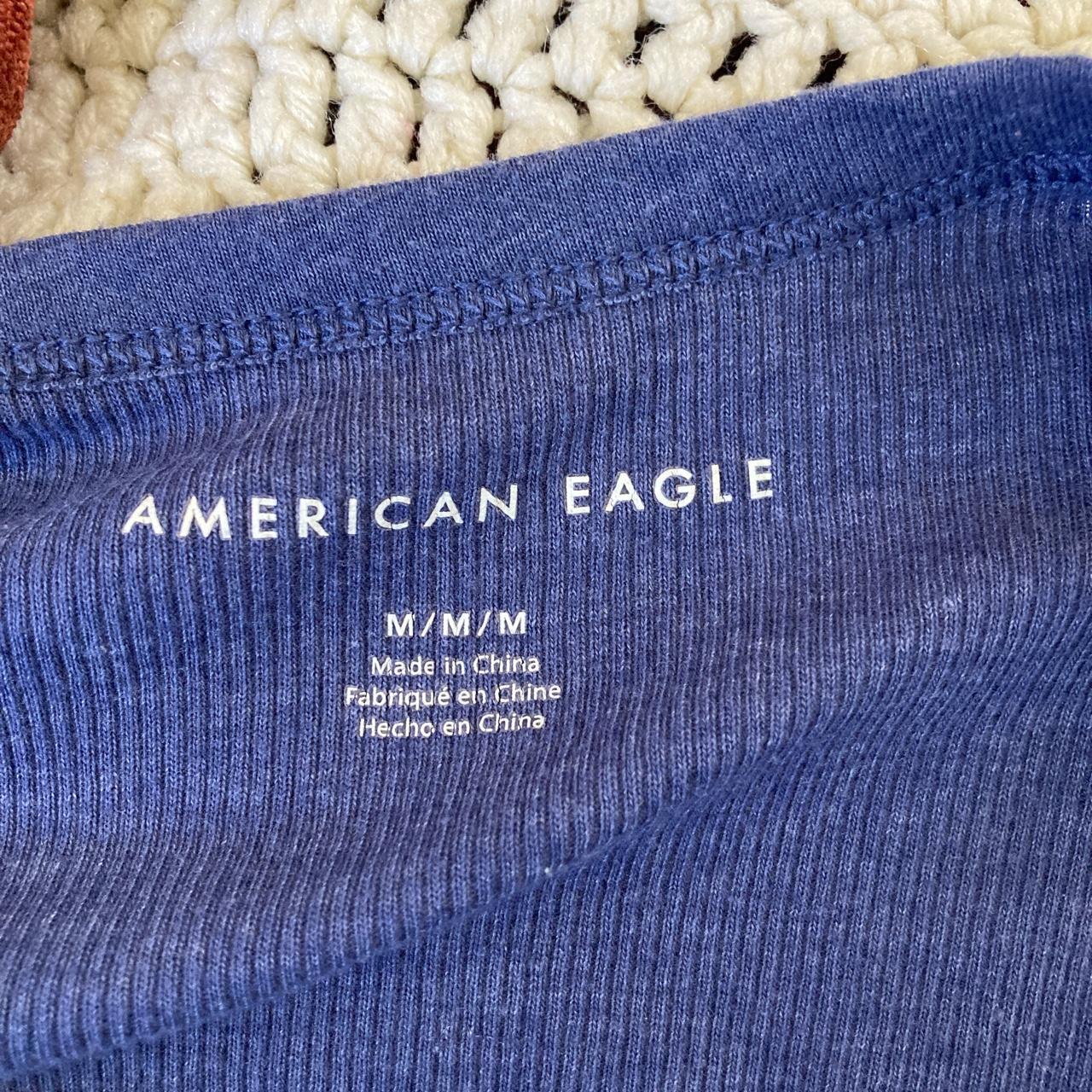American Eagle Outfitters Women's Blue T-shirt | Depop