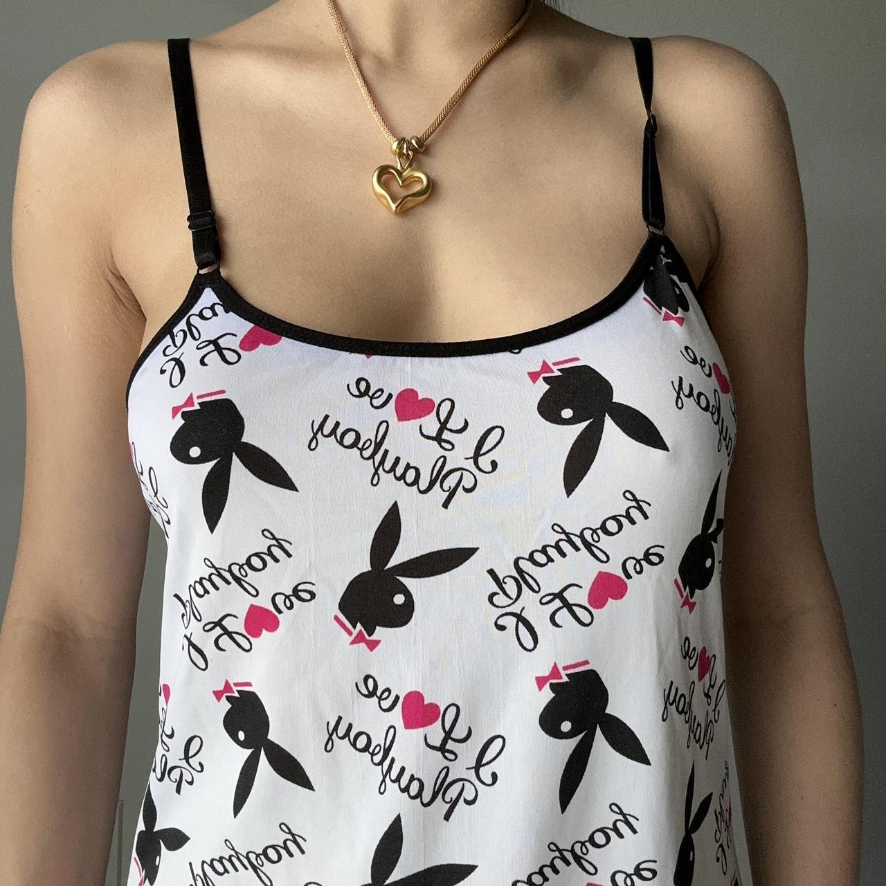 vintage playboy slip ~says “I love playboy” ~size... - Depop