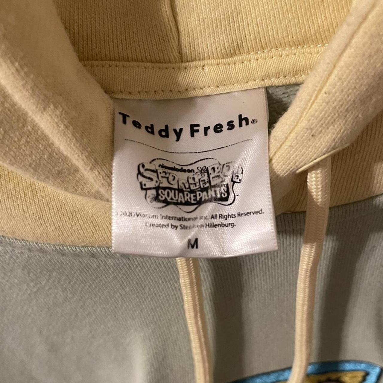Colorblock Teddy Fresh x Spongebob hoodie size... - Depop
