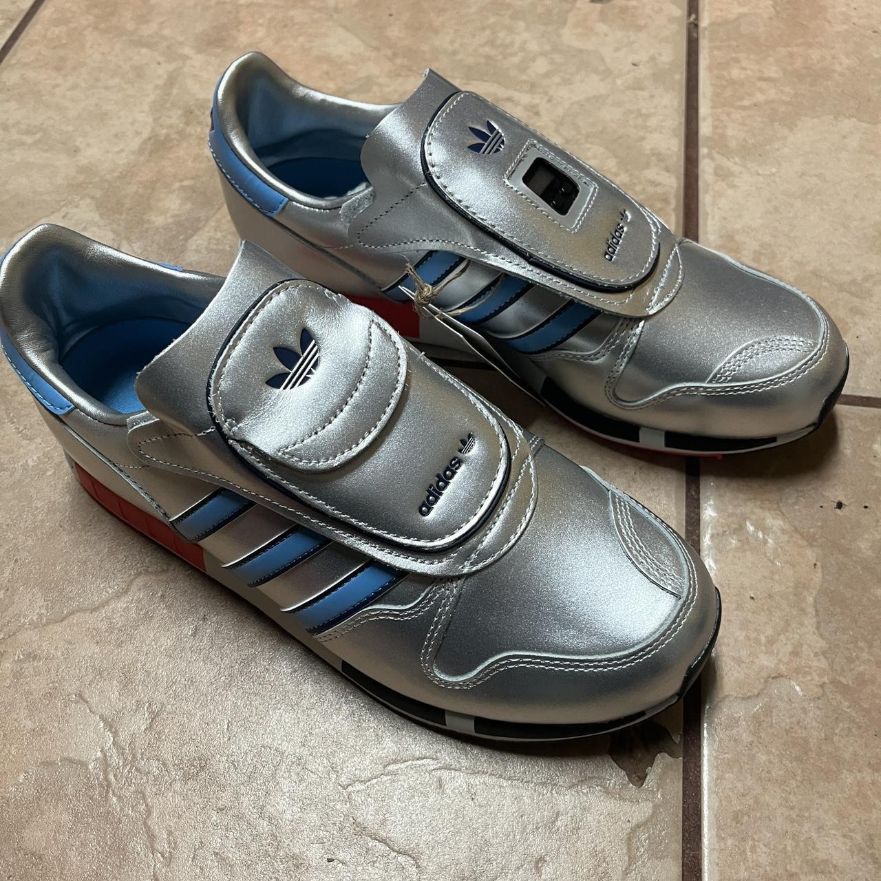 Adidas Metallic Silver Micropacer Brand new without... - Depop