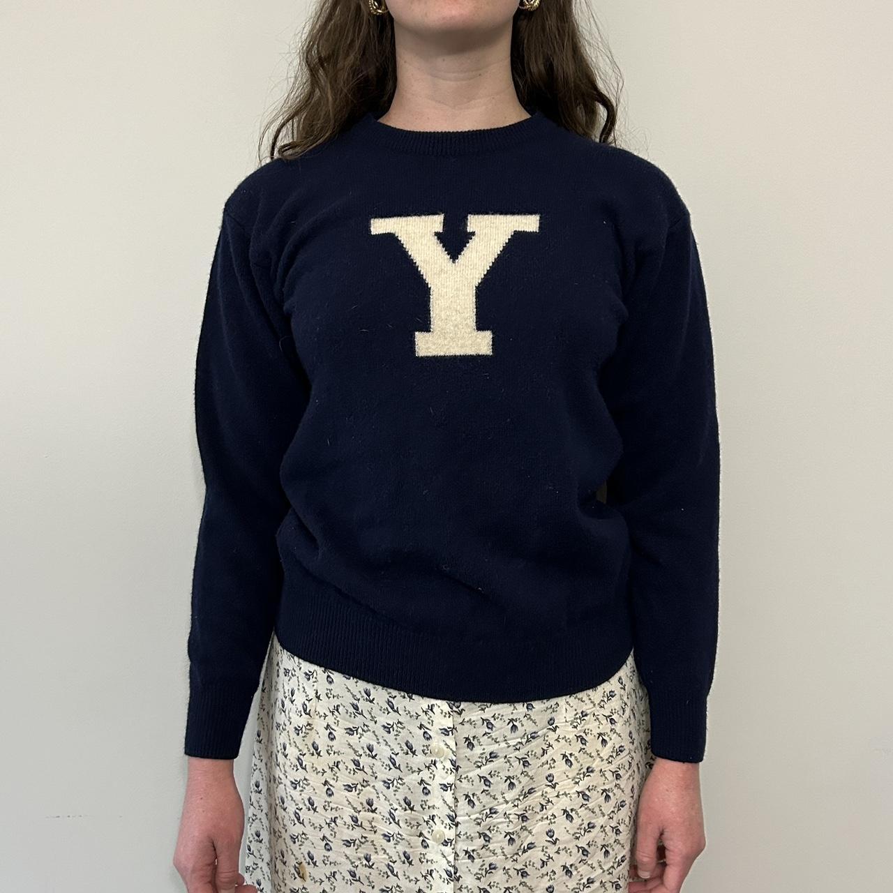 Yale University Lambswool Sweater 100% Wool Pit to... - Depop