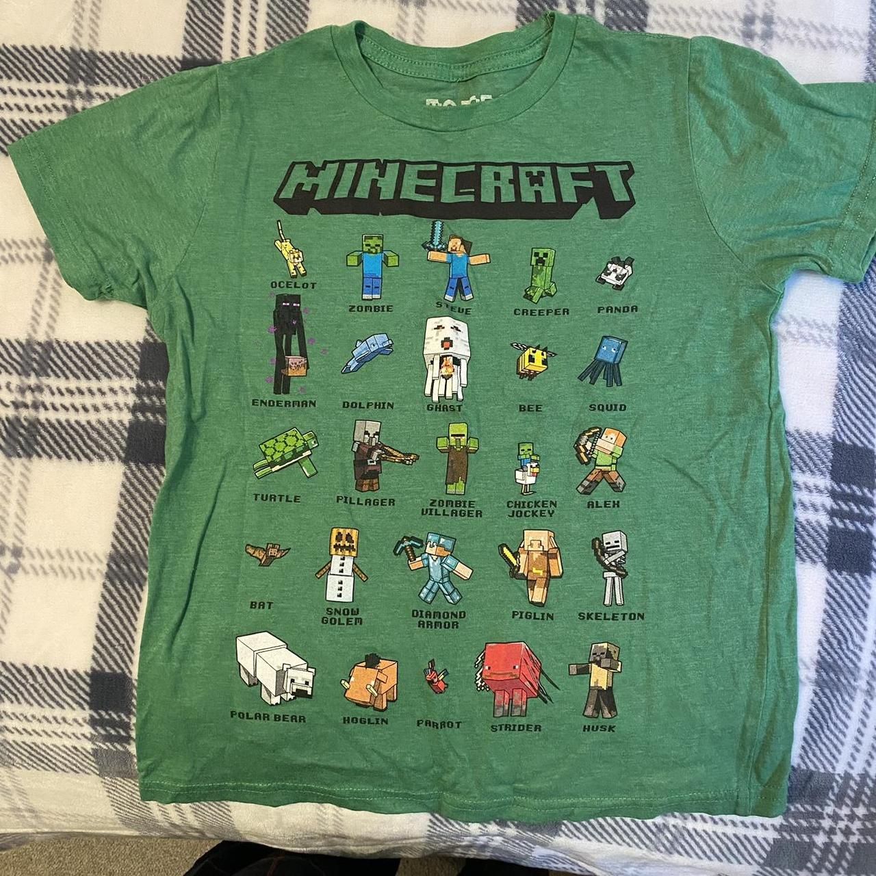 Kids minecraft shirt - size M kids - prob XS or XXS... - Depop