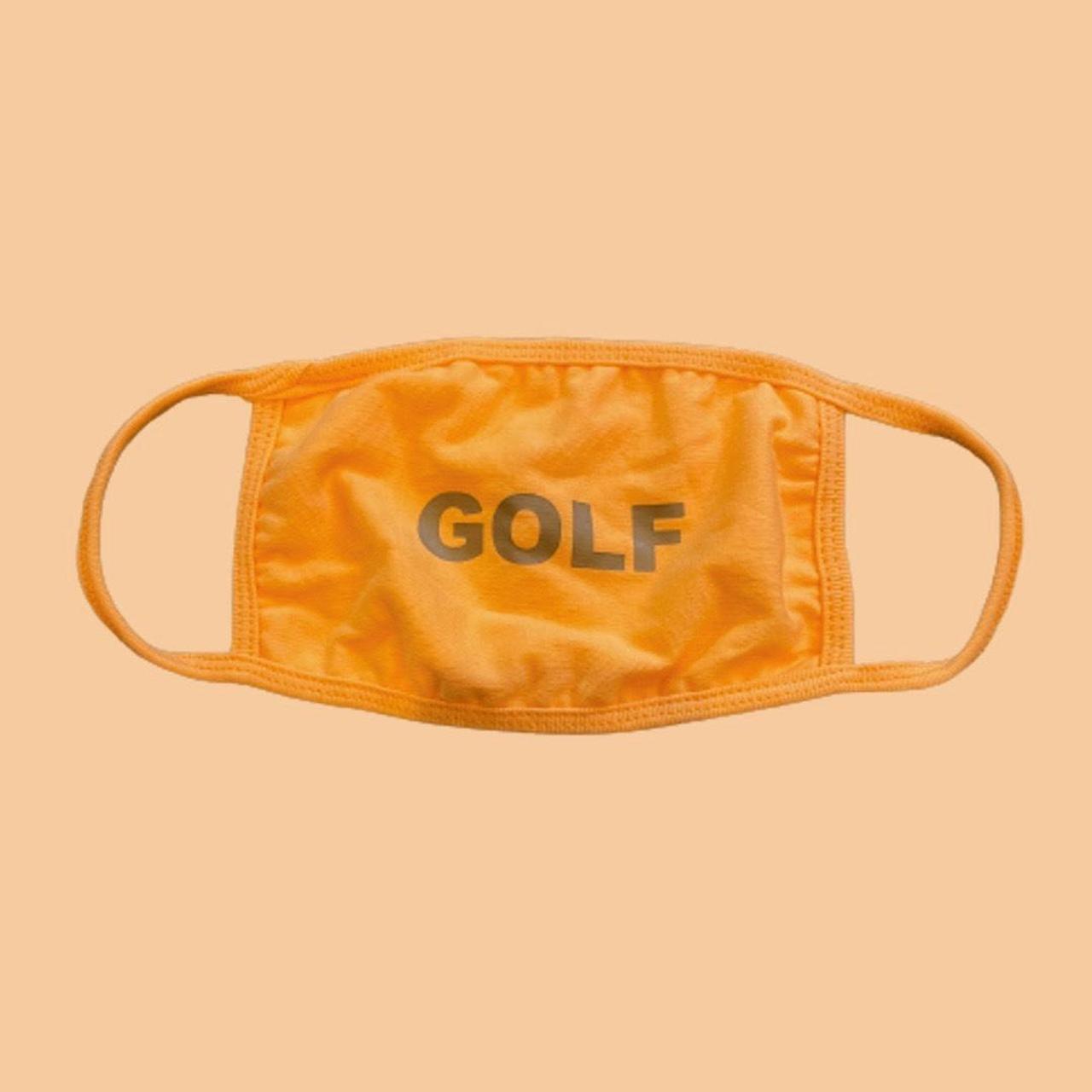 Golf Wang Orange and Brown Face-masks | Depop